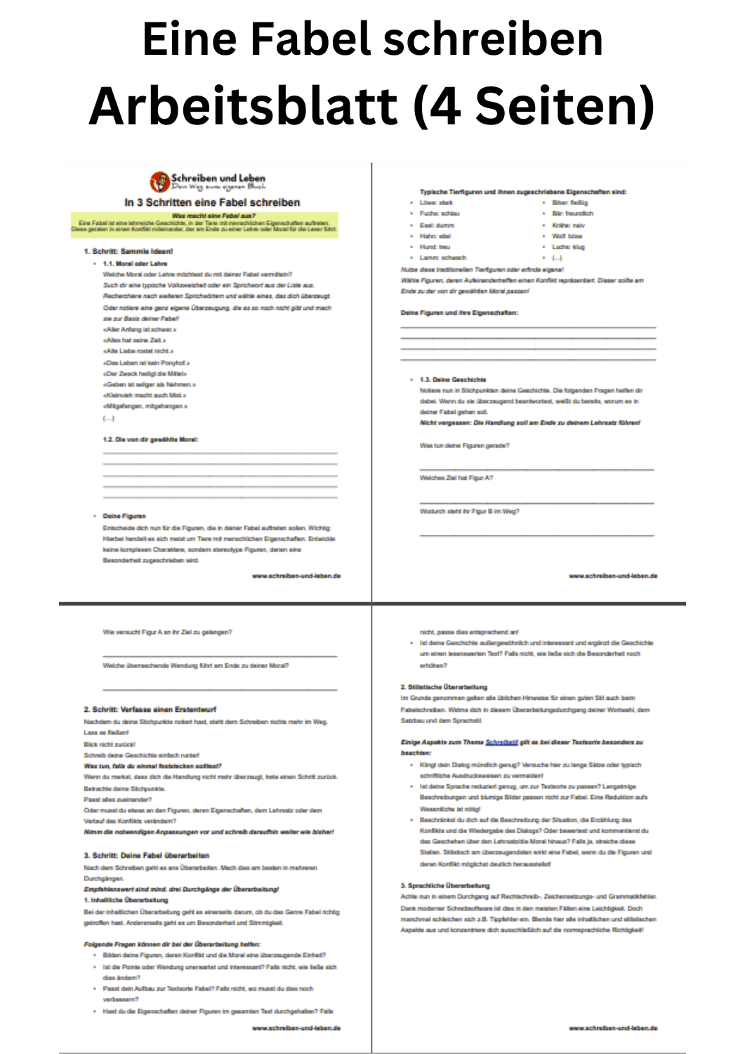 Eine Fabel schreiben – so geht es kinderleicht!